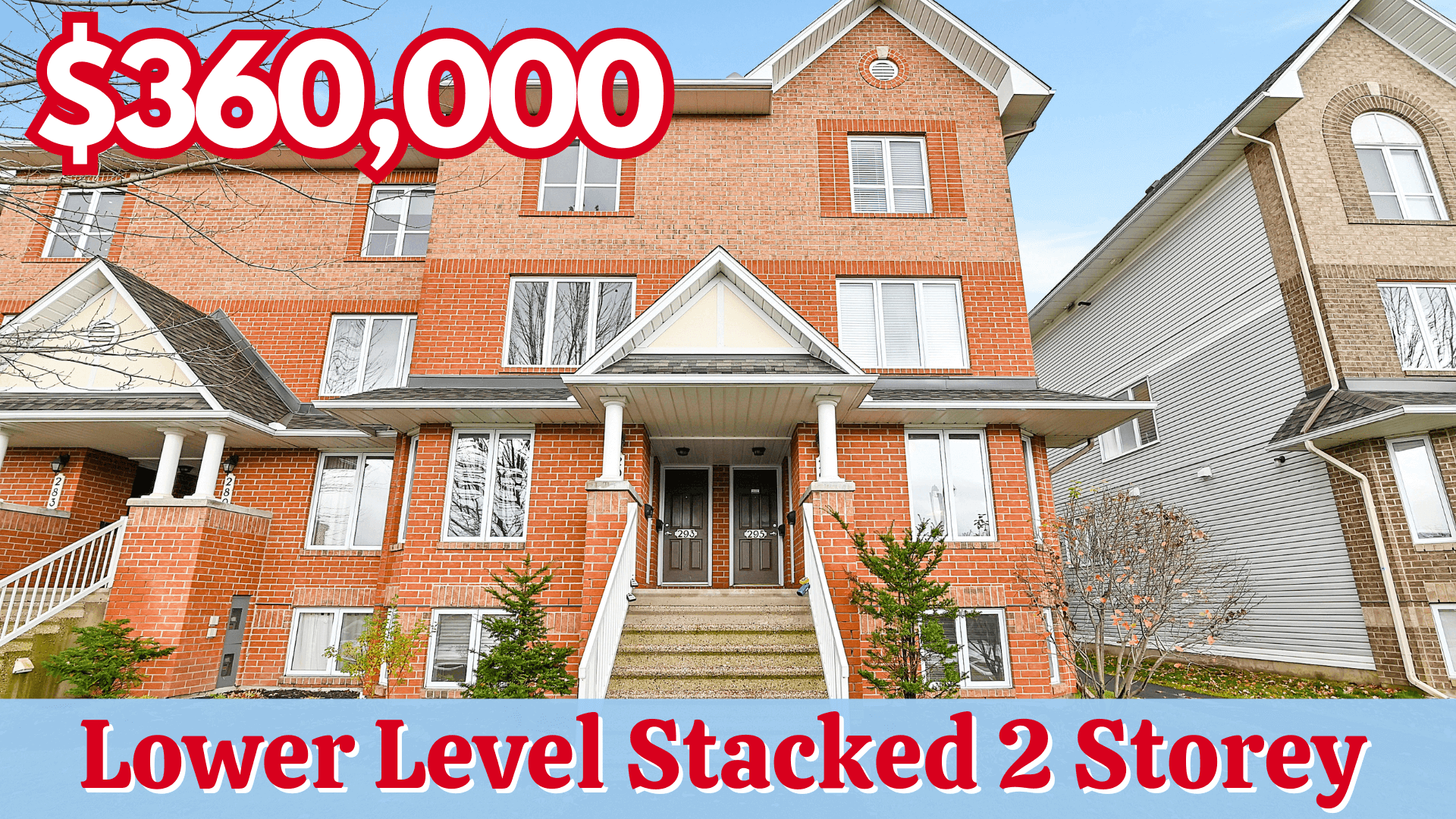 297 Aquaview Drive, Orleans - Stacked Terrace Home for Sale