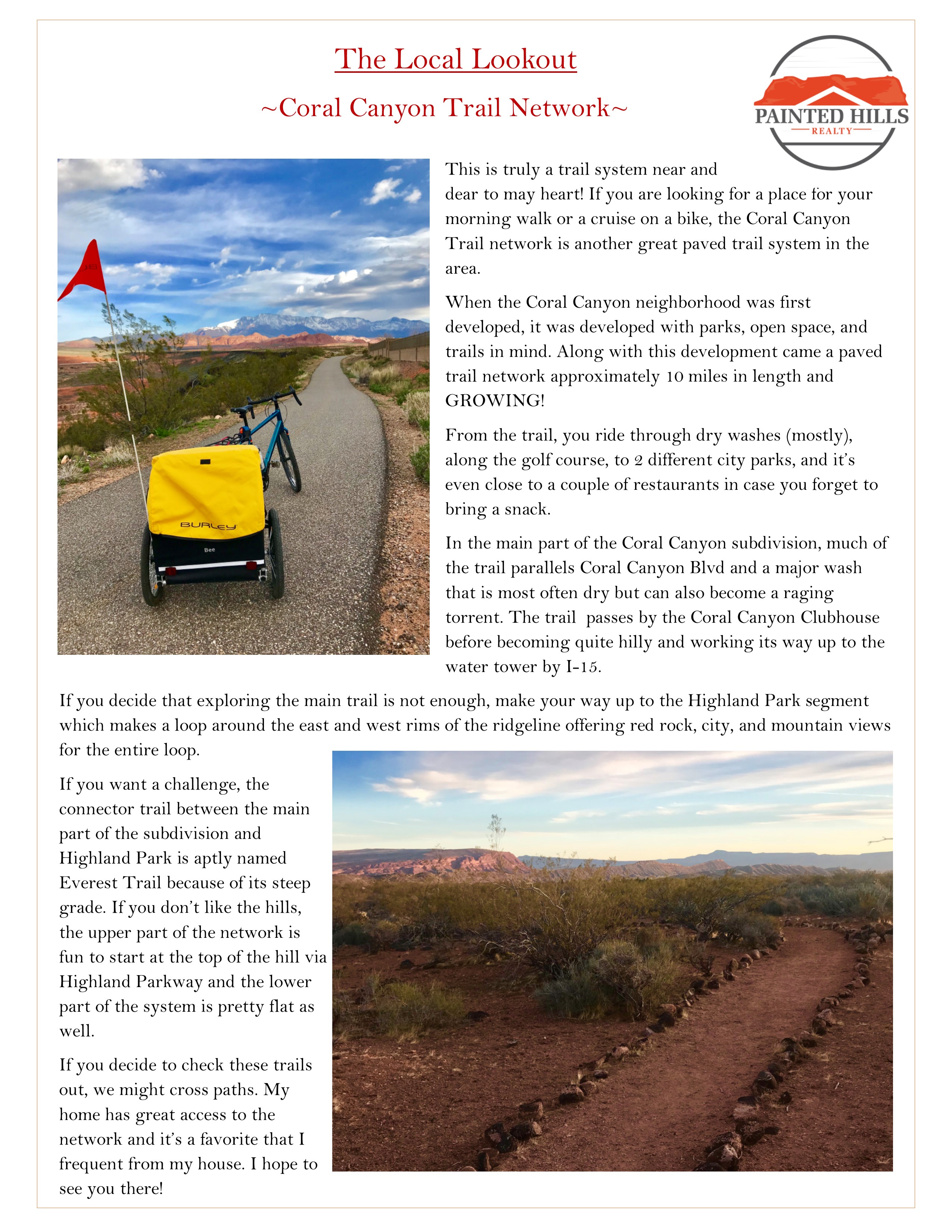 The Local Lookout- Coral Canyon Trail System