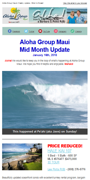 Mid Month Update - January 2018