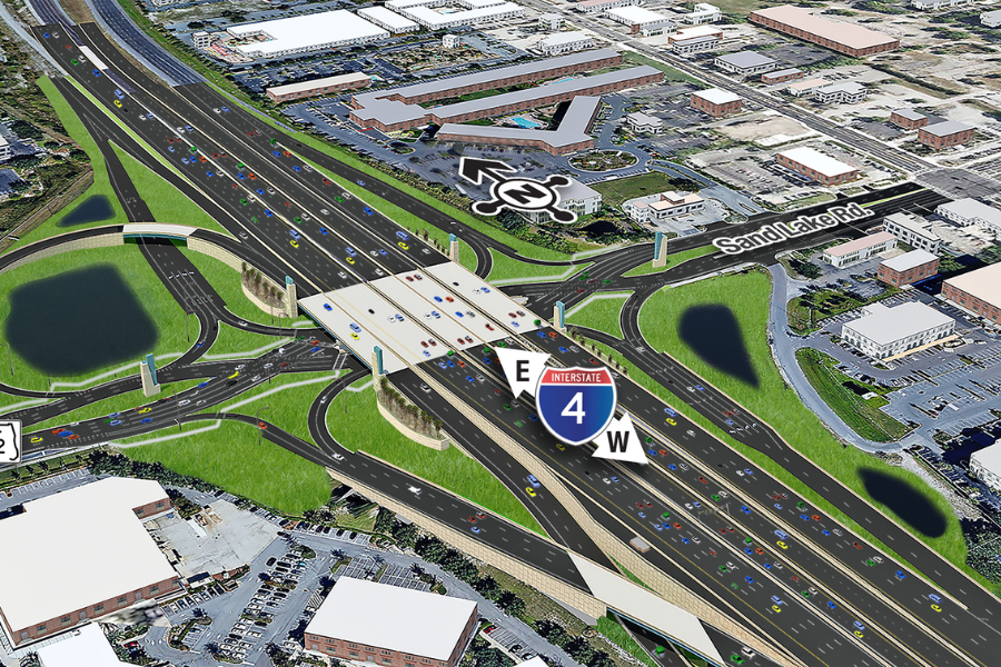 Navigating the New Traffic Flow: Sand Lake Road's 'Diverging Diamond ...