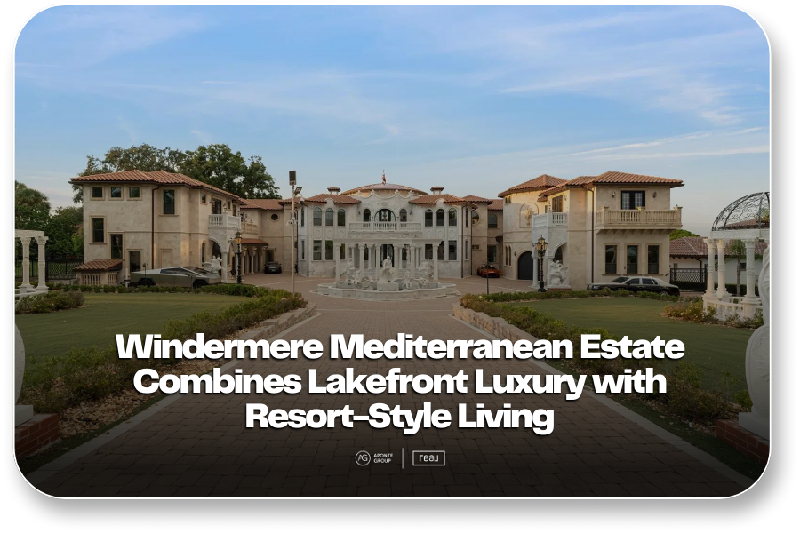 Windermere Mediterranean Estate Combines Lakefront Luxury with Resort ...
