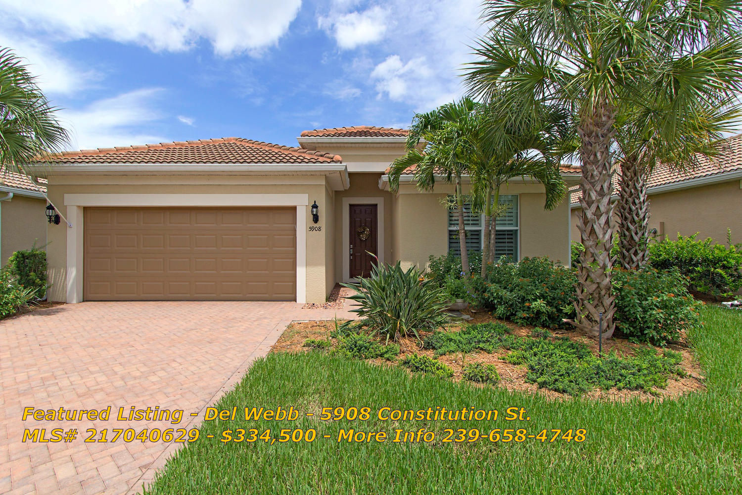 New Listing - Del Webb 5908 Constitution St. - $334,500