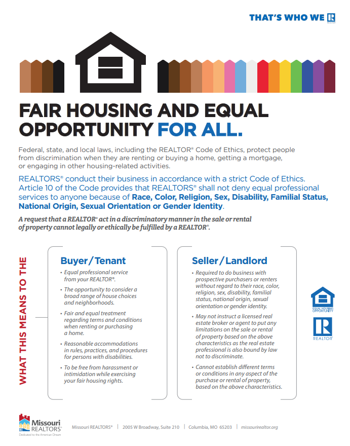 Fair Housing - Edge Realty ERA Powered