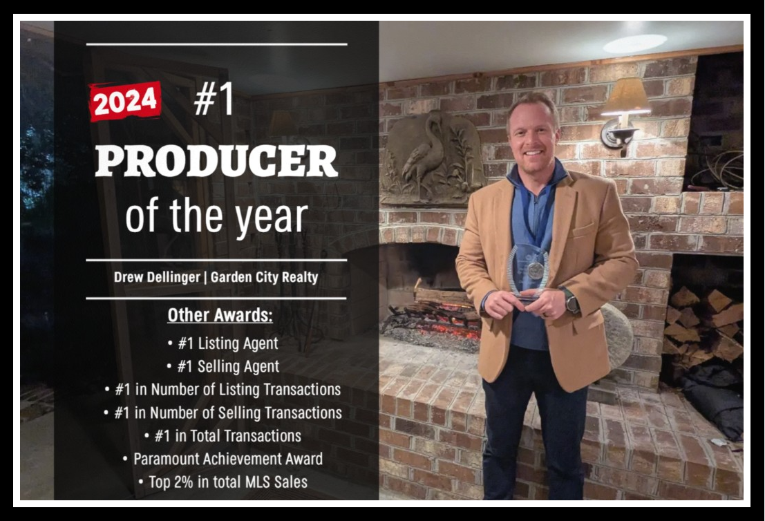 Drew Dellinger, Realtor - Garden City Realty #1 Agent since 2018