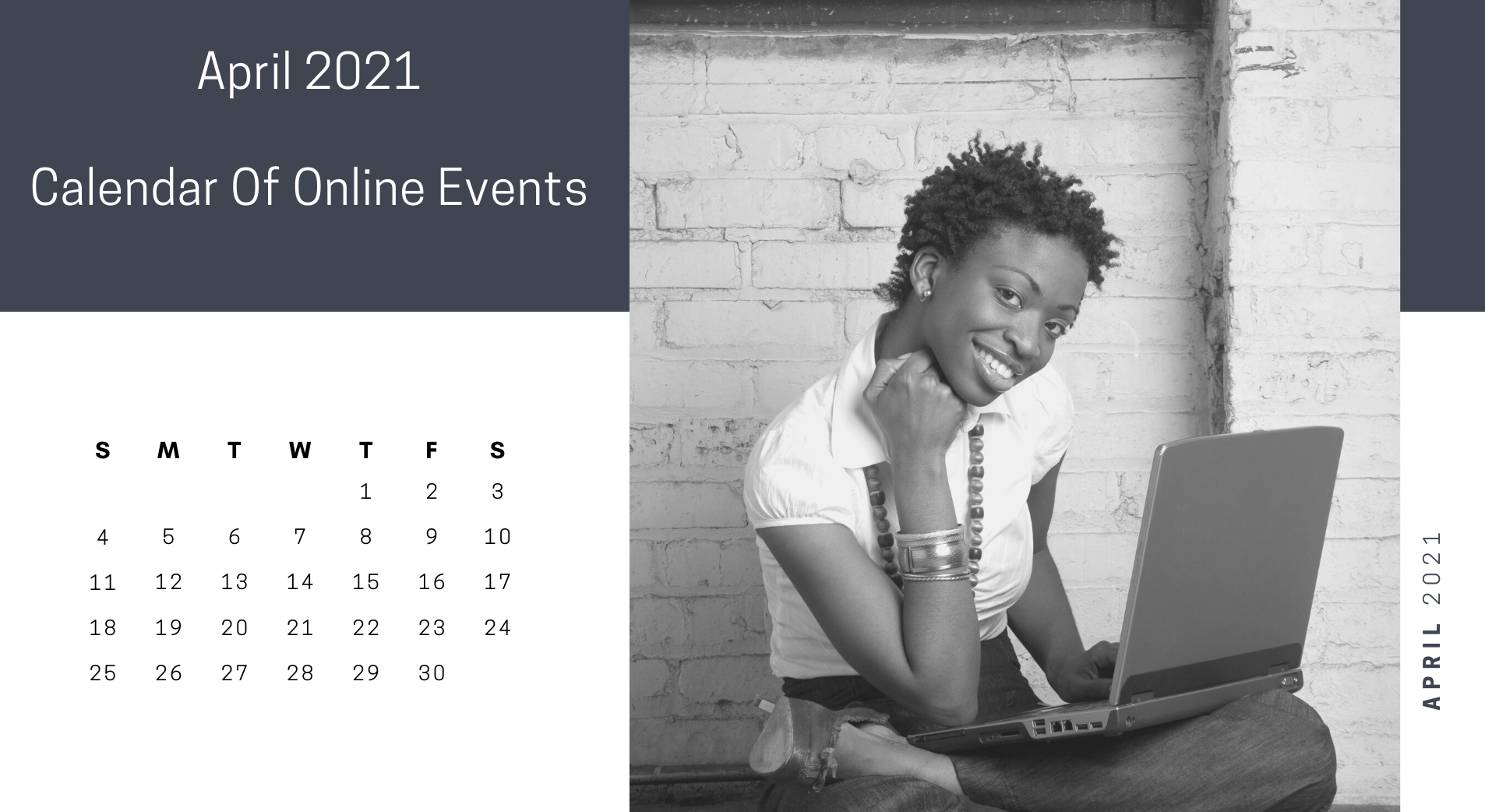 April 2021 Calendar Of Online Events