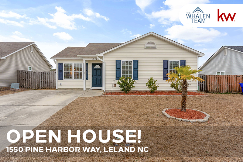 Open House 3/1/25 - 1550 Pine Harbor Way, Leland NC!