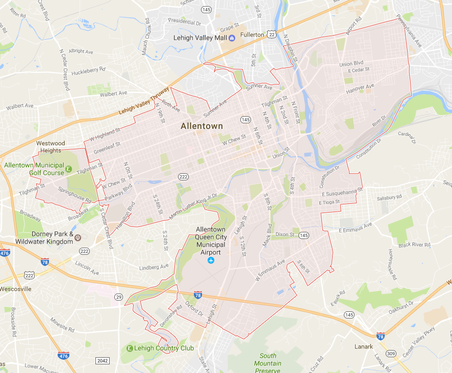 City Of Allentown Ward Map