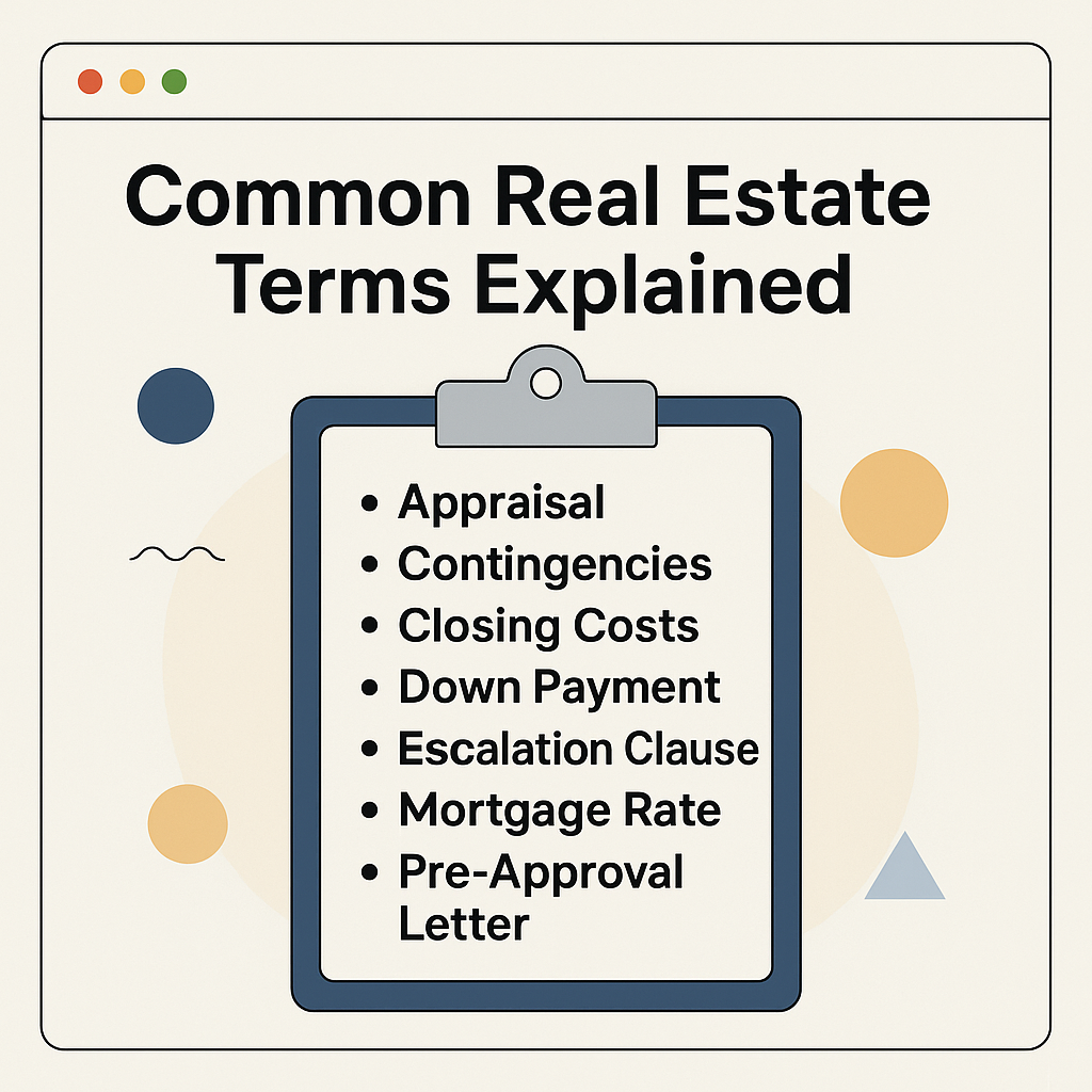 Real Estate Terms Every First-Time Buyer Should Know