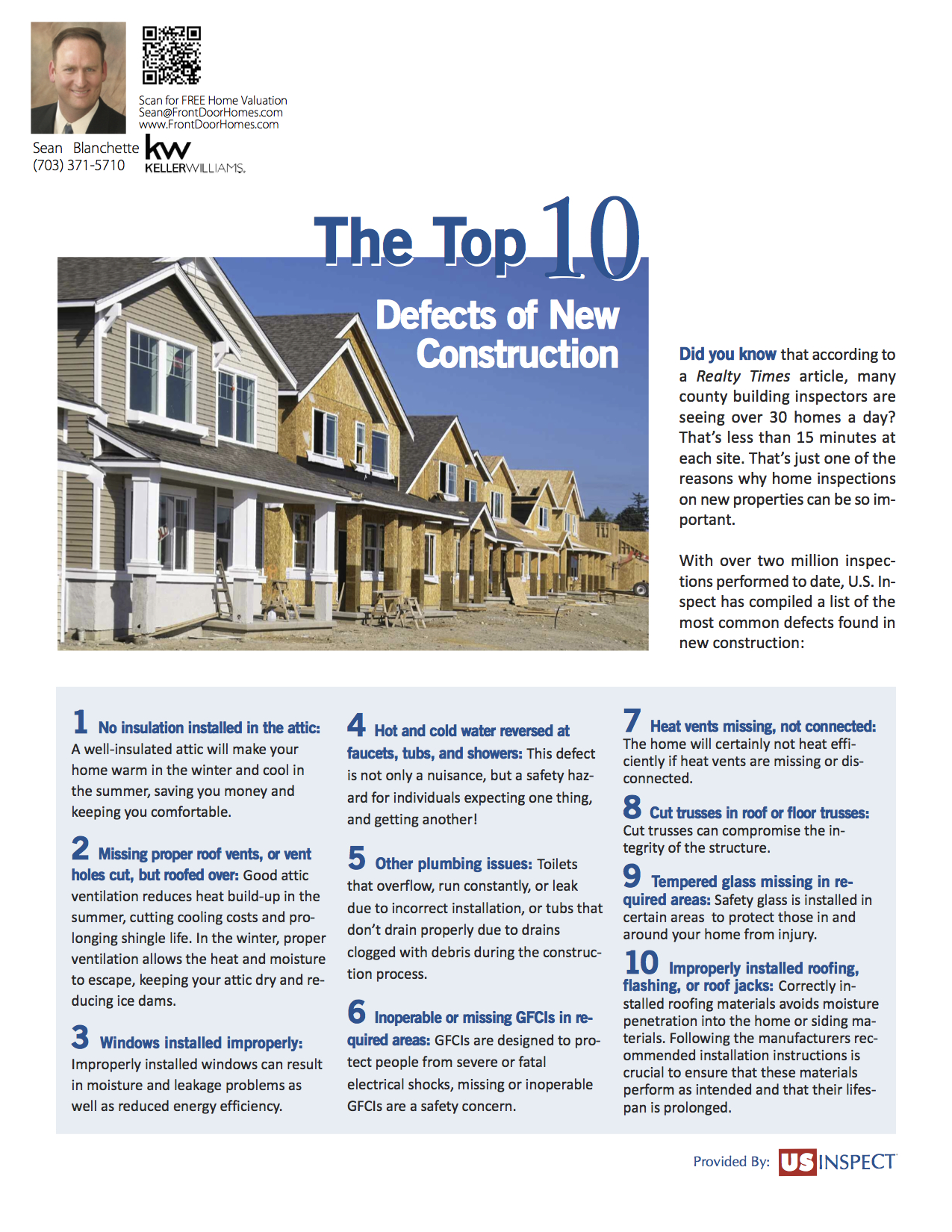 The Top 10 Defects of New Construction