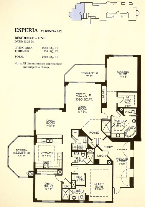 Esperia At Bonita Bay - Floor Plans
