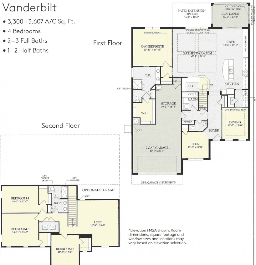The Place At Corkscrew Pulte Floor Plans