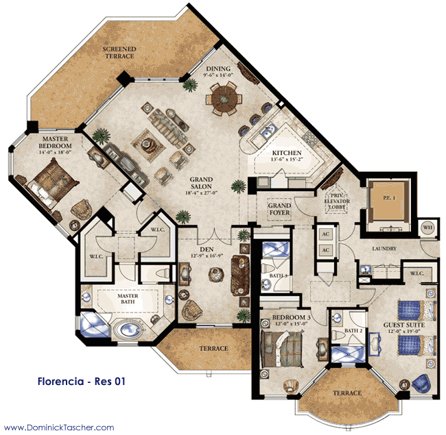 Florencia At The Colony Floor Plans