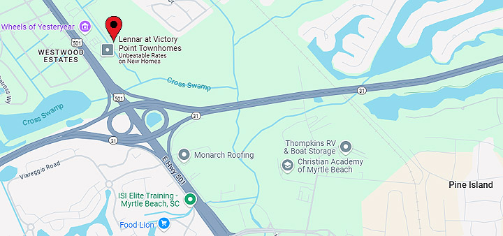 New Townhomes for Sale in Victory Point - Myrtle Beach New Homes