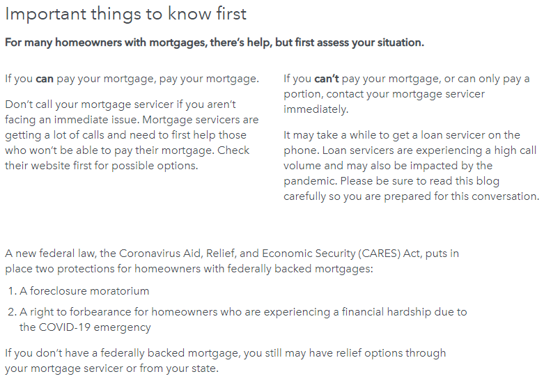 Guide to Coronavirus Mortgage Relief Options