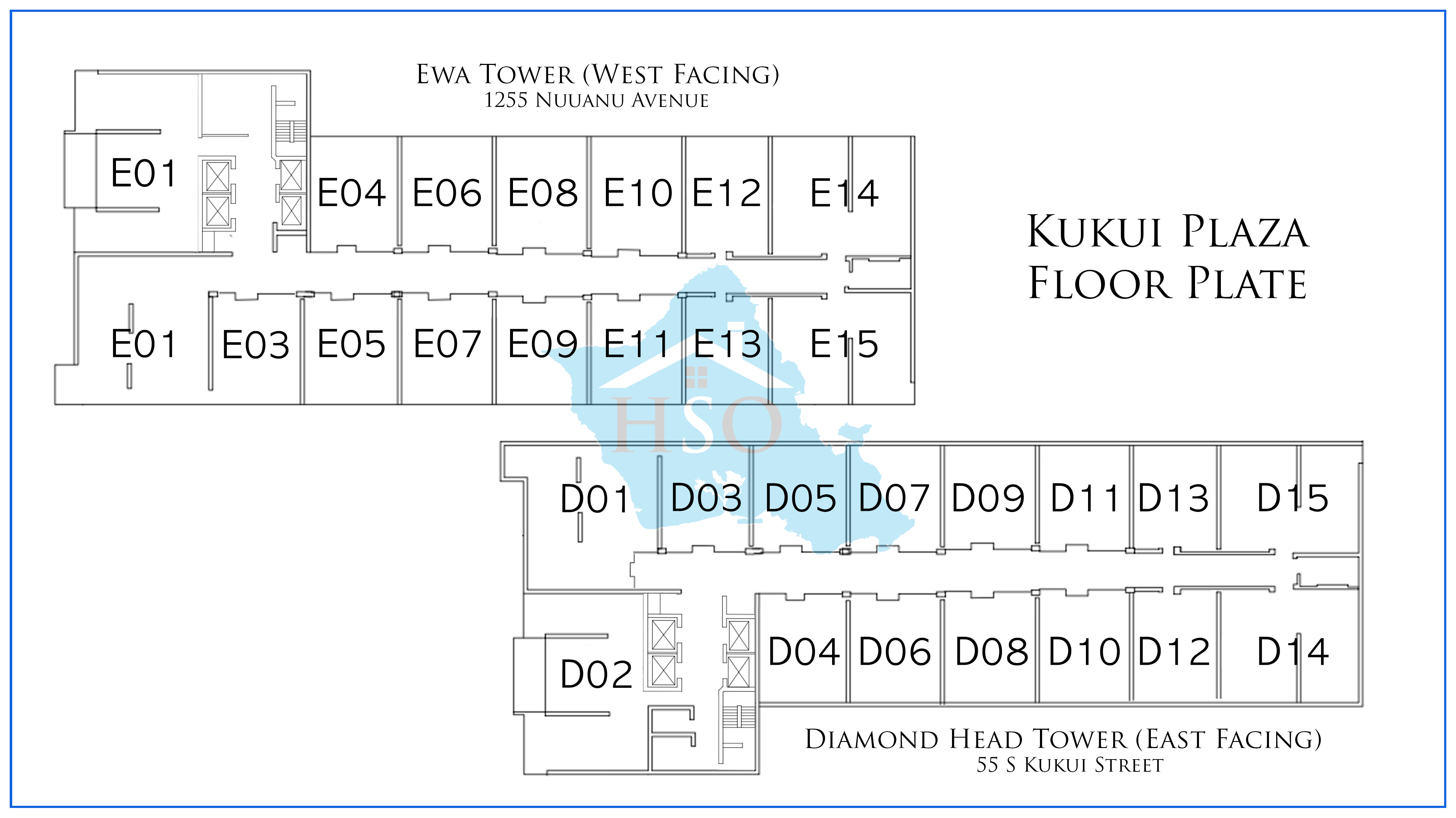 Kukui Plaza | Downtown Honolulu High Rise | 1, 2, and 3-Bedroom Units