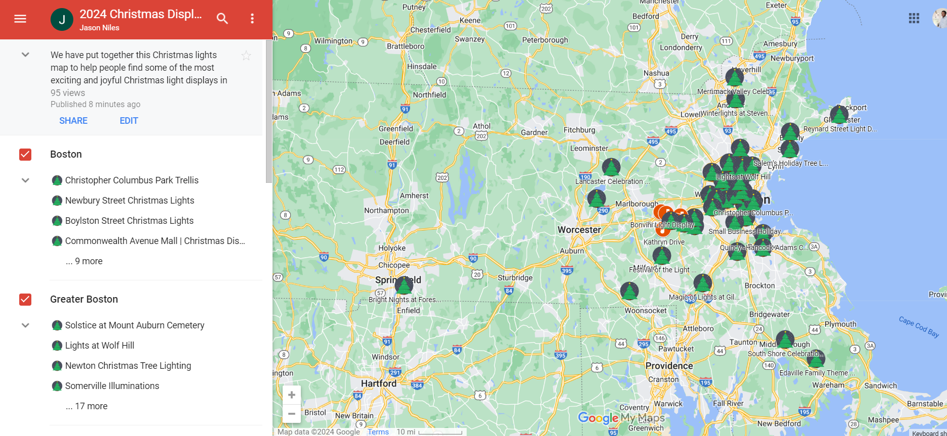 Best Christmas Lights Near Me | Greater Boston Light Displays