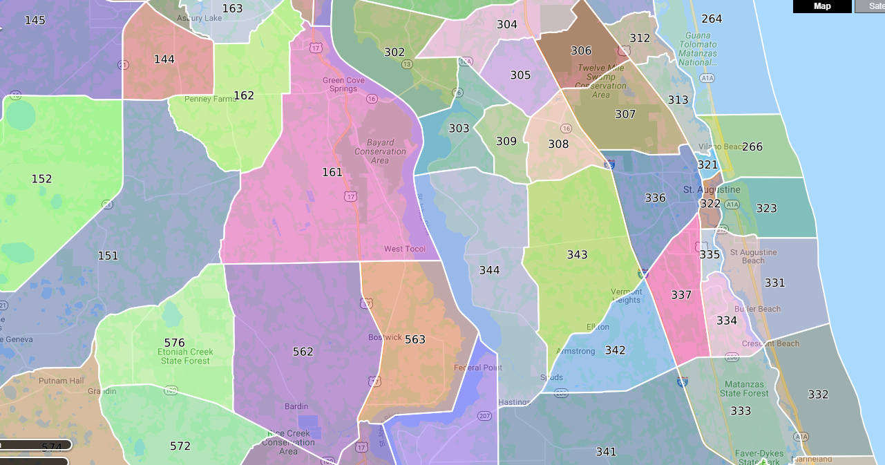 Zip Code Map Jacksonville Fl Race, Diversity, And Ethnicity In