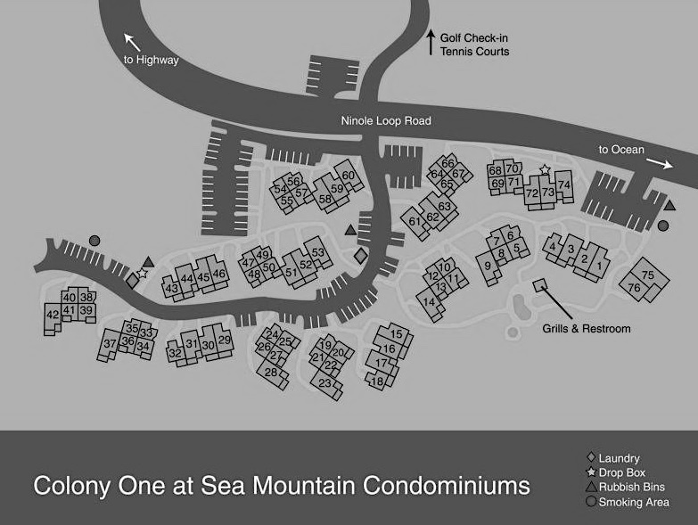 Colony One at Sea Mountain Subdivision Map