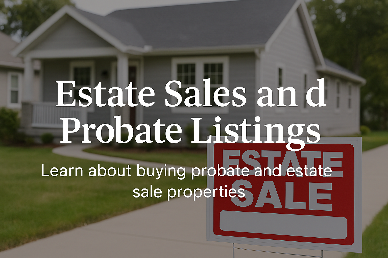 Estate Sales and Probate Listings in Northwest Indiana