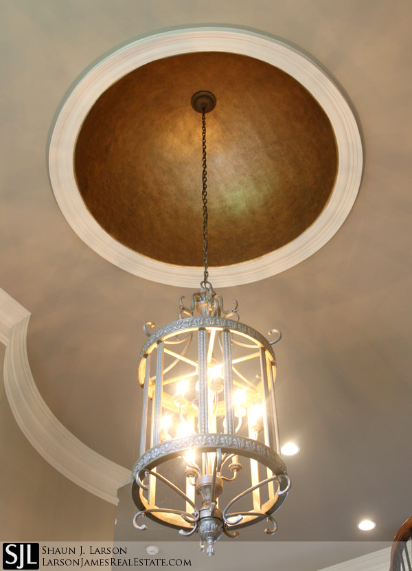 Luxury Home Foyer Dome with Iron Accents