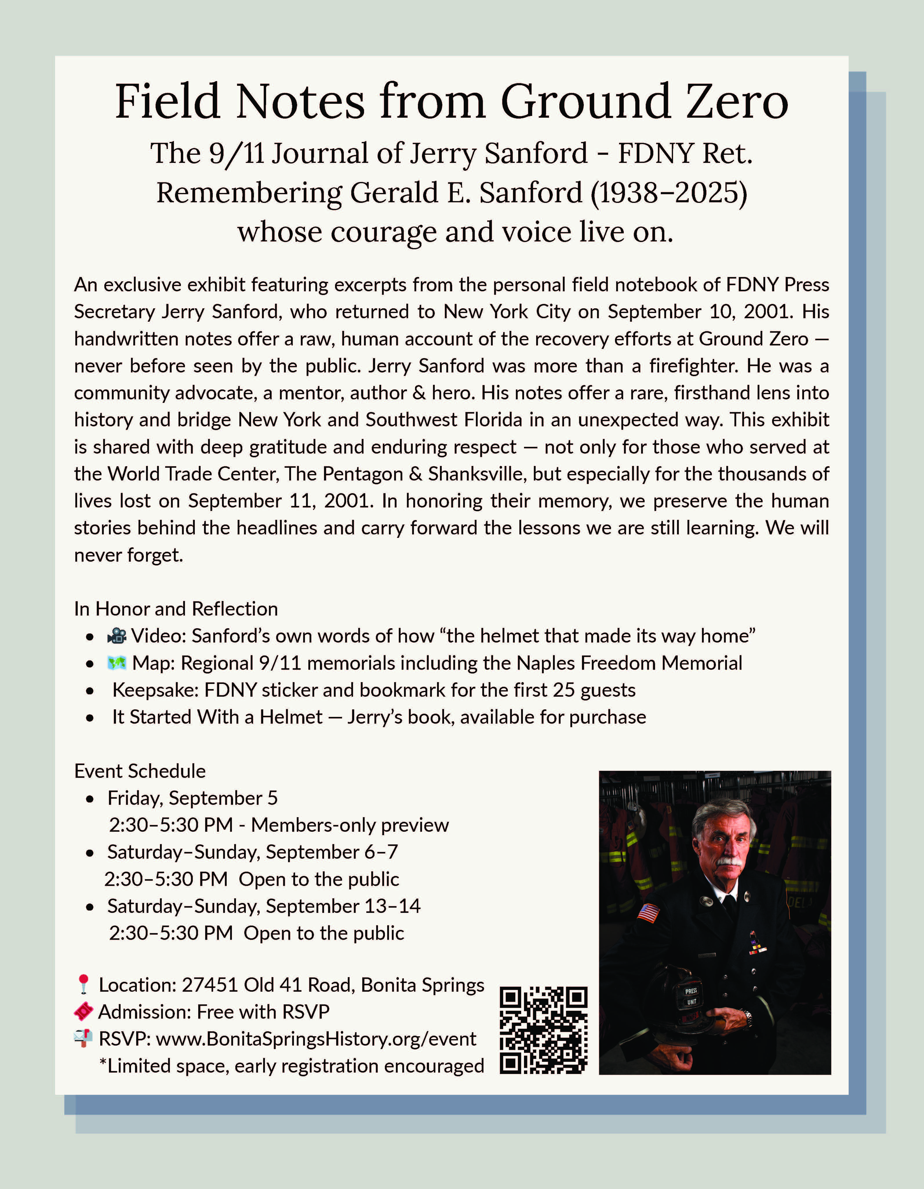 September 11th Bonita Springs - Field Notes from Ground Zero Things to do