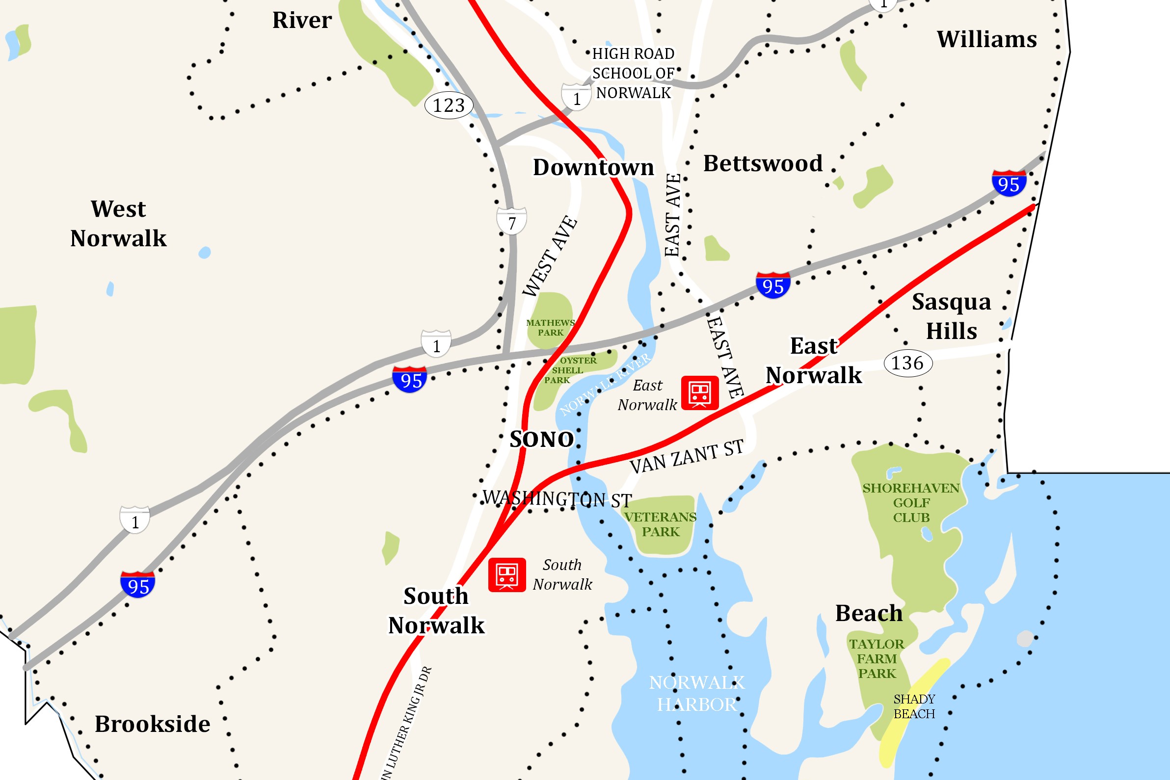 Norwalk Walk to Calf Pasture Beach