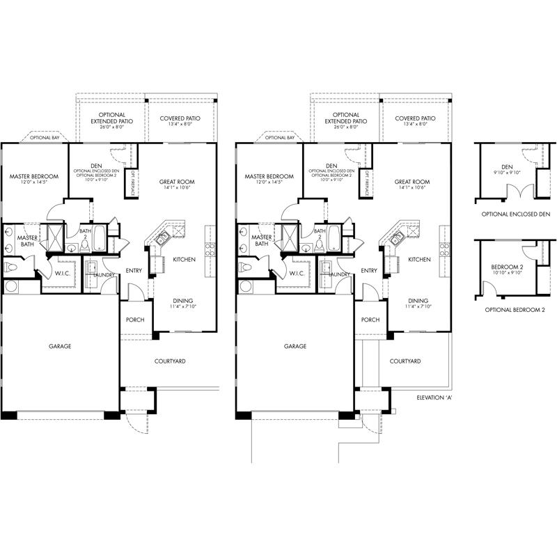 Melody Floor Plan - Duet Series - CantaMia Floor Plans