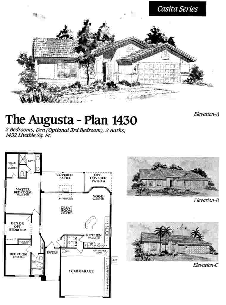 Augusta 1430 Floor Plan | Augusta 1430 Model