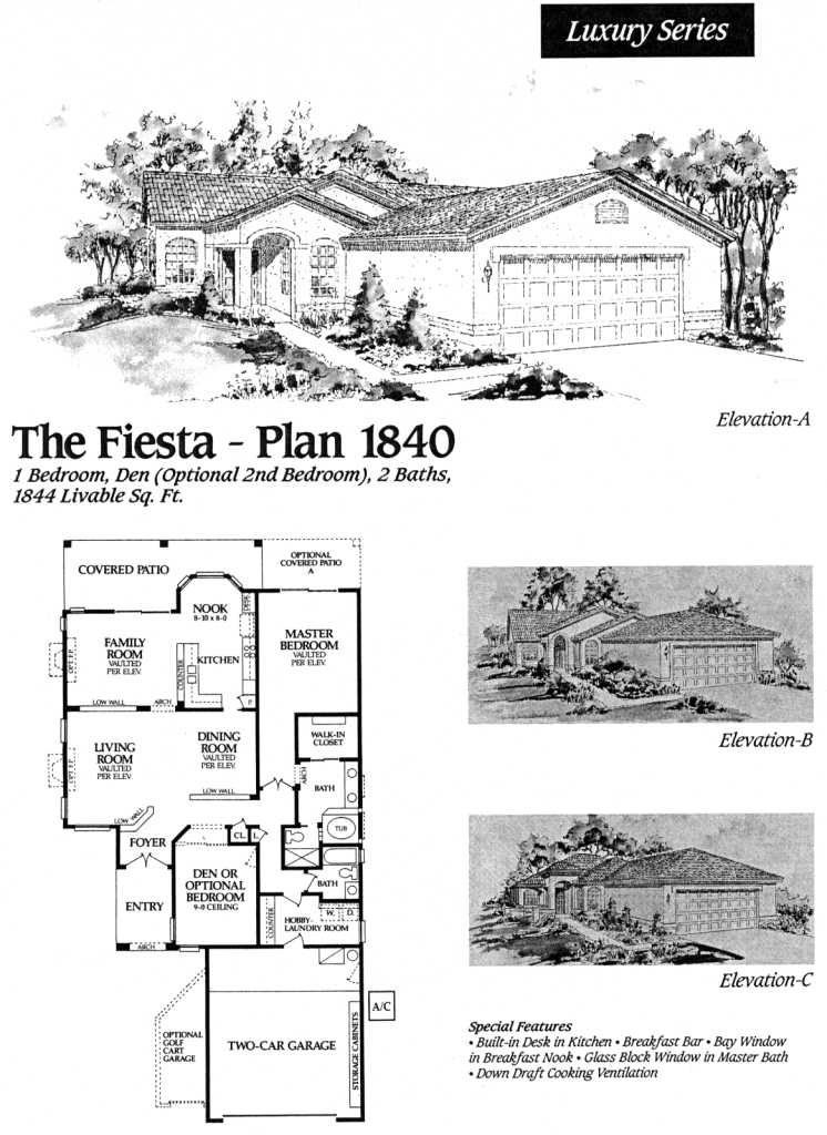Fiesta 1840 Floor Plan | PebbleCreek Floor Plans and Models