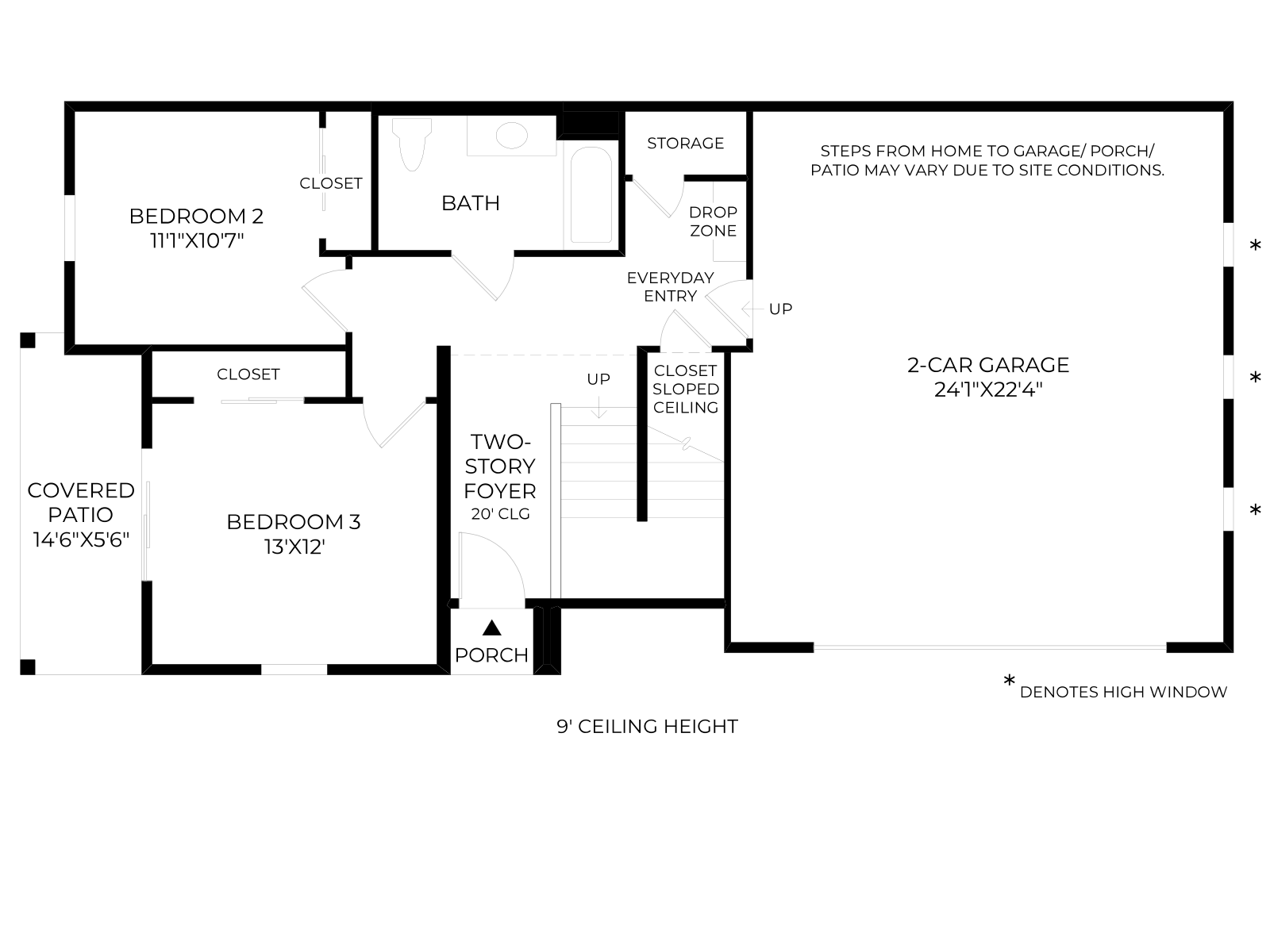 Residence One Floor Plan - Sterling Grove Condos, Surprise, AZ