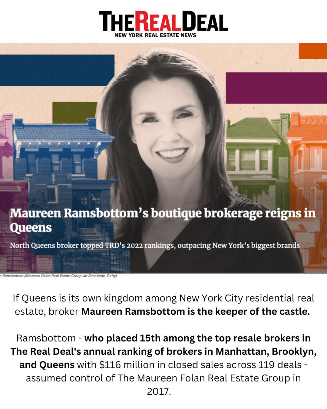 Maureen Folan with The Real Deal