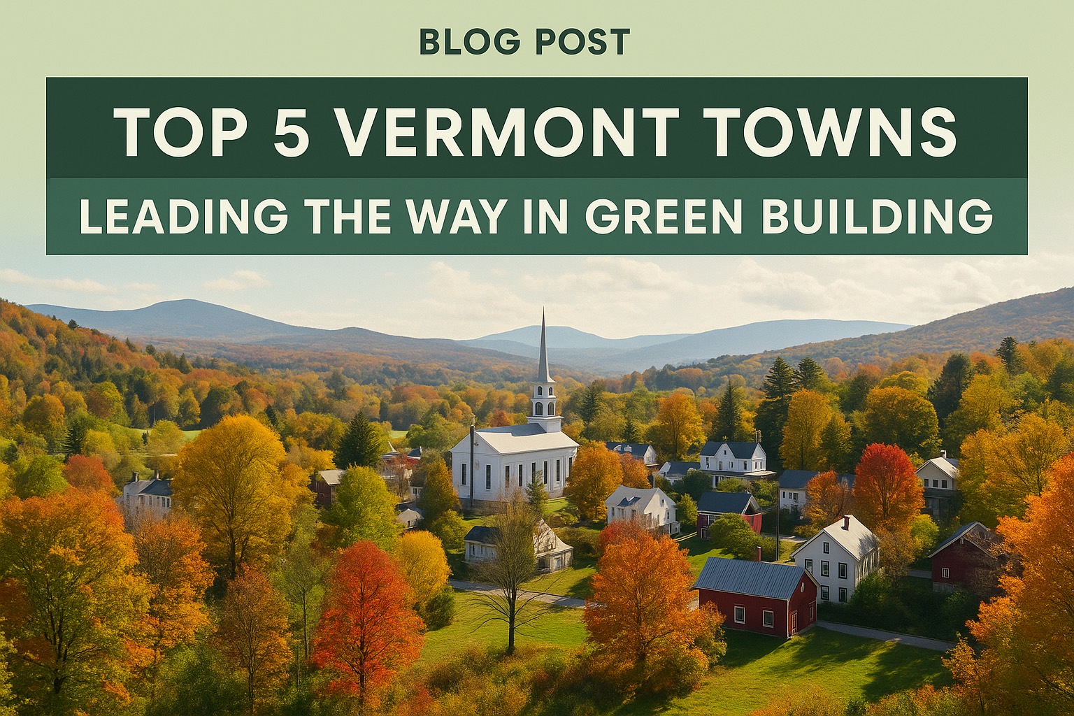 Top 5 Vermont Towns Leading the Way in Green Building | Shola Abraham