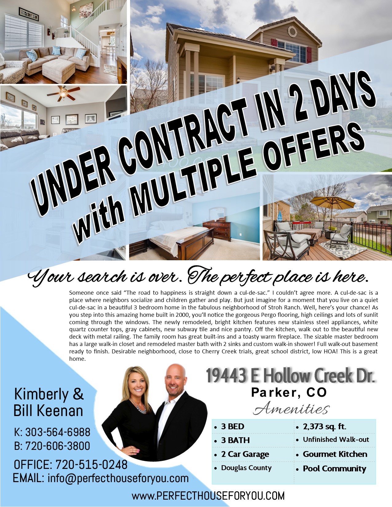 Under Contract in 2 Days~Keenan Real Estate gets the job done.