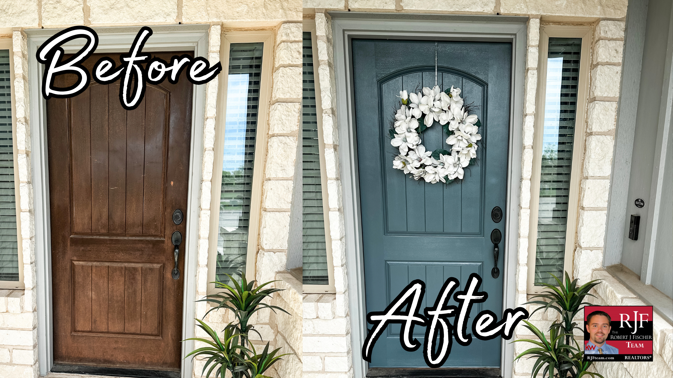 How to Paint Your Front Door Without Removing It