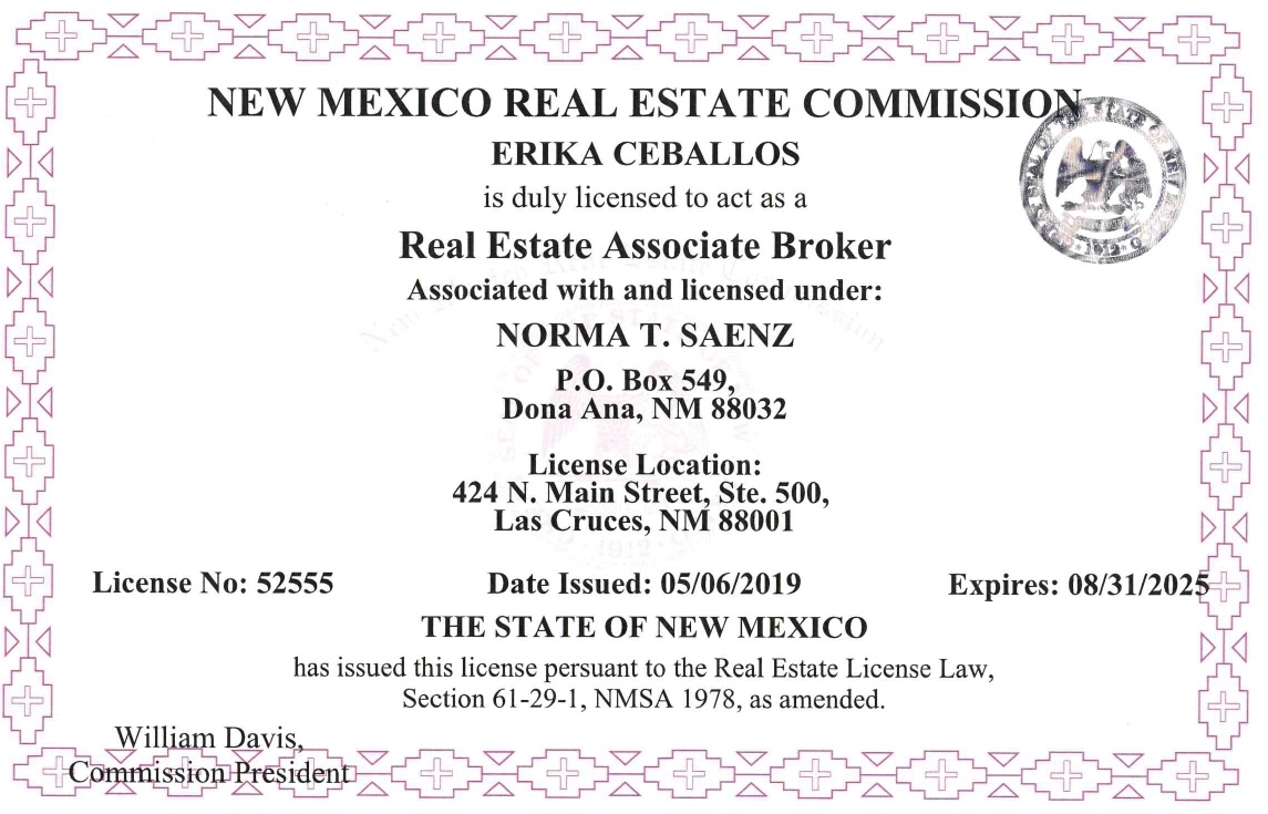 Our New Mexico Licenses