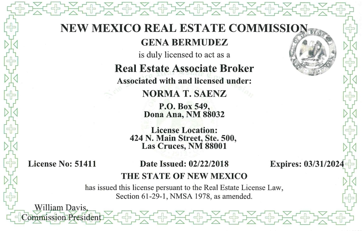 Our New Mexico Licenses