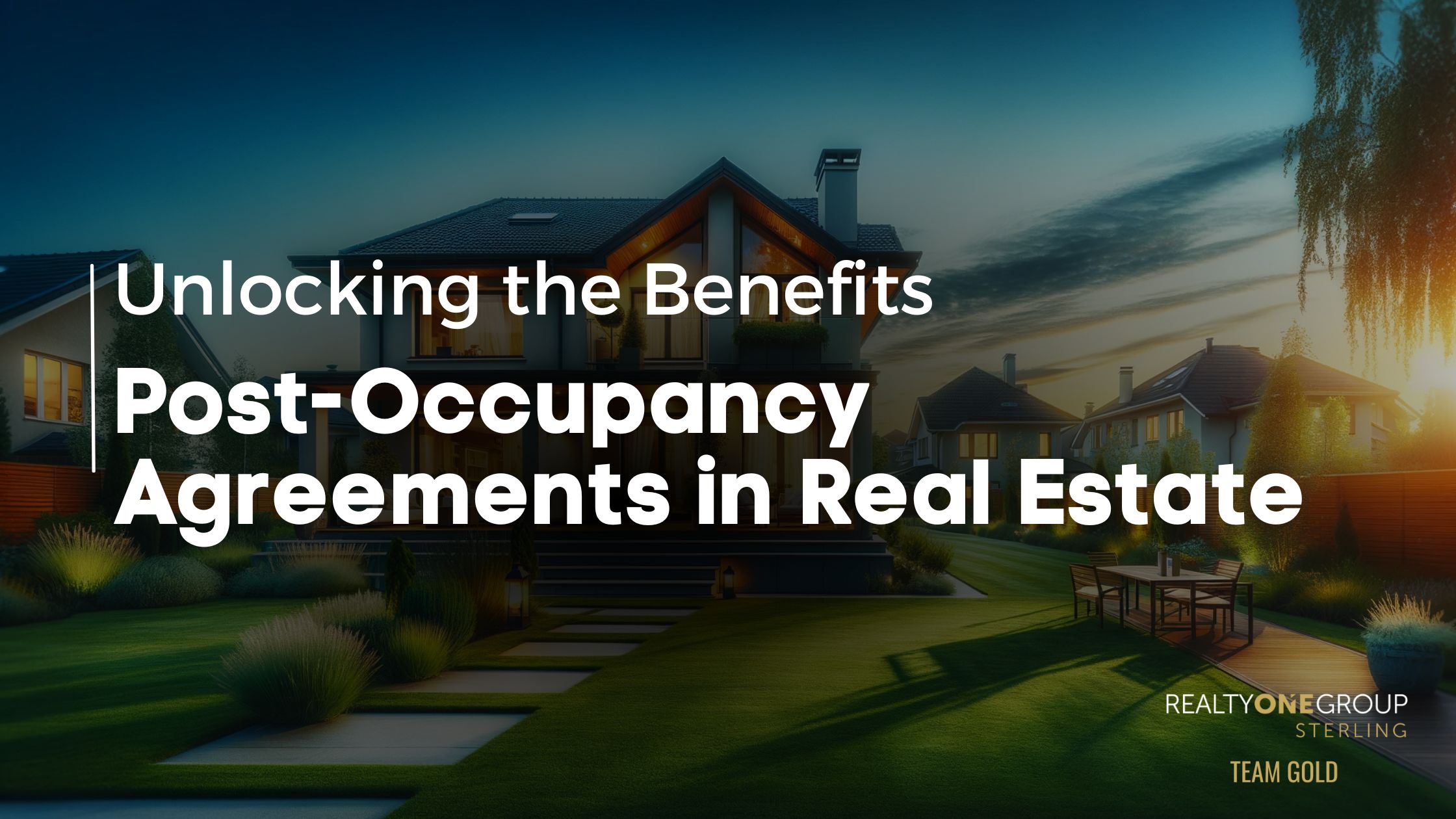 Unlocking the Benefits of Post-Occupancy Agreements in Real Estate