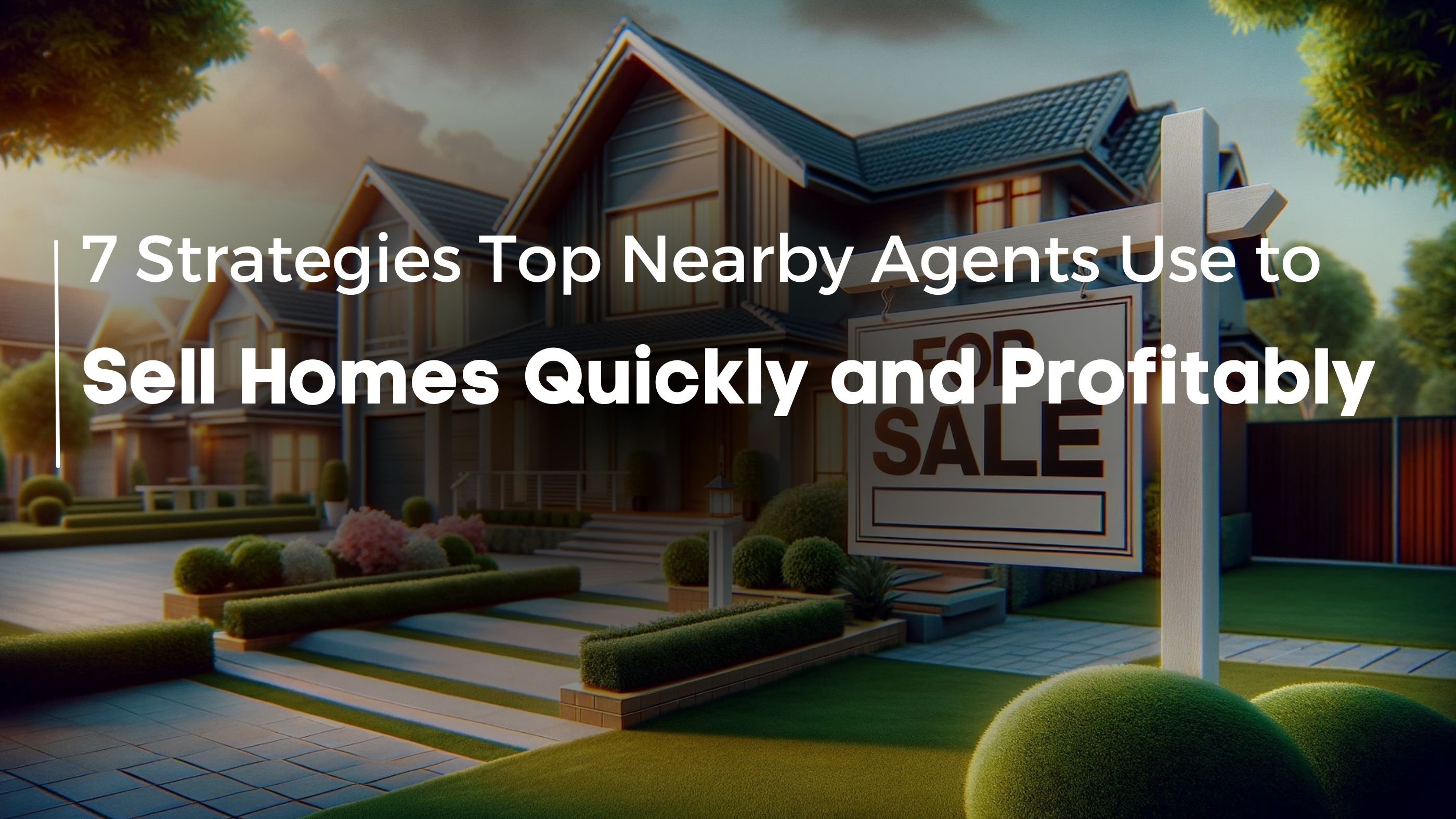 7 Strategies Top Nearby Agents Use to Sell Homes Quickly and Profitably