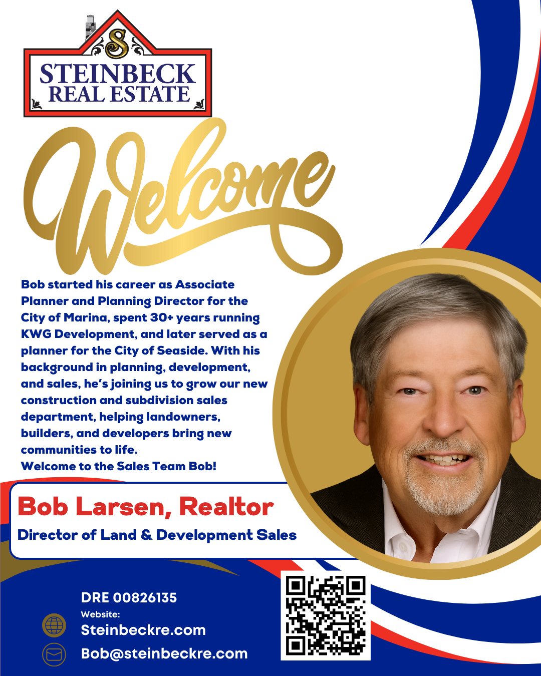 Welcome Bob Larsen to the Sales Team