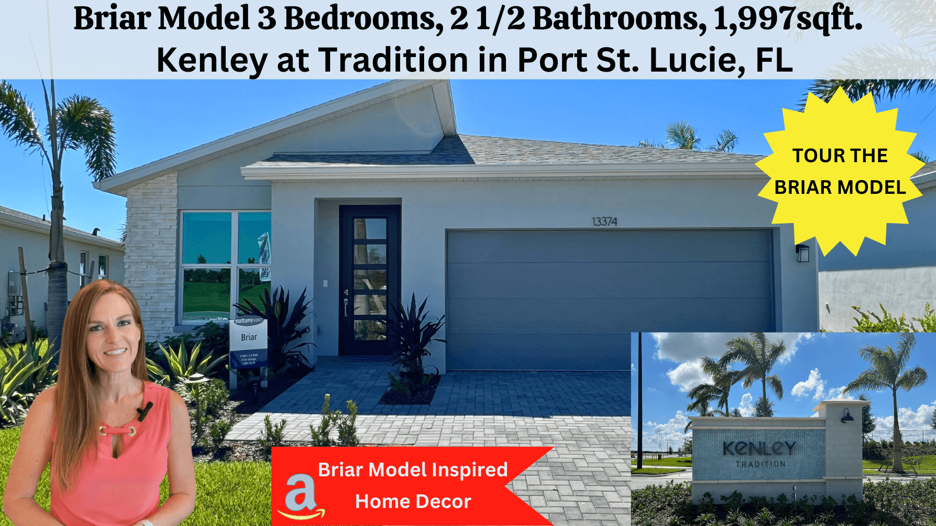 Briar Model Home in Kenley at Tradition in Port St Lucie Florida