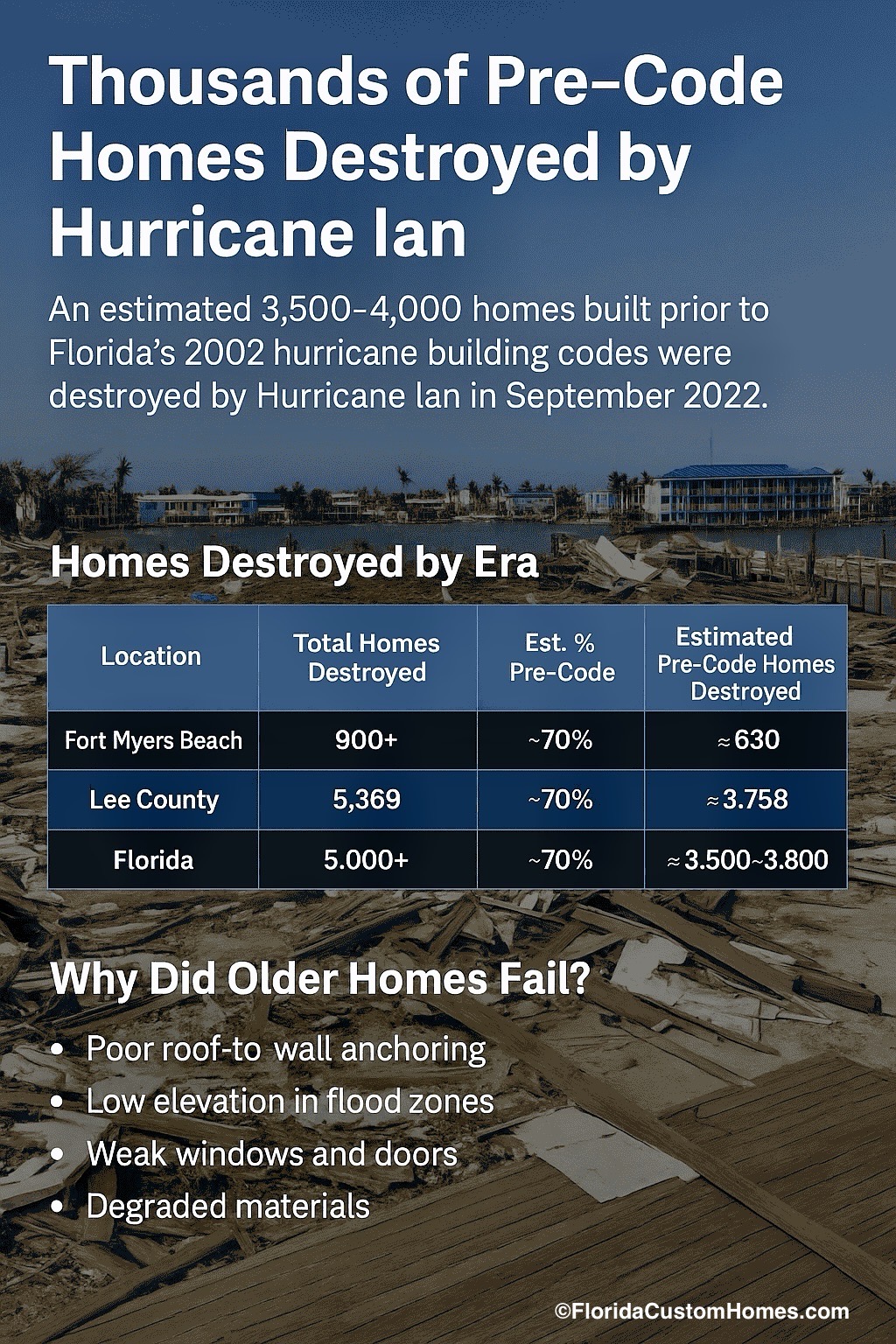Thousands of Pre-Code Homes Destroyed by Hurricane Ian: What Buyers ...