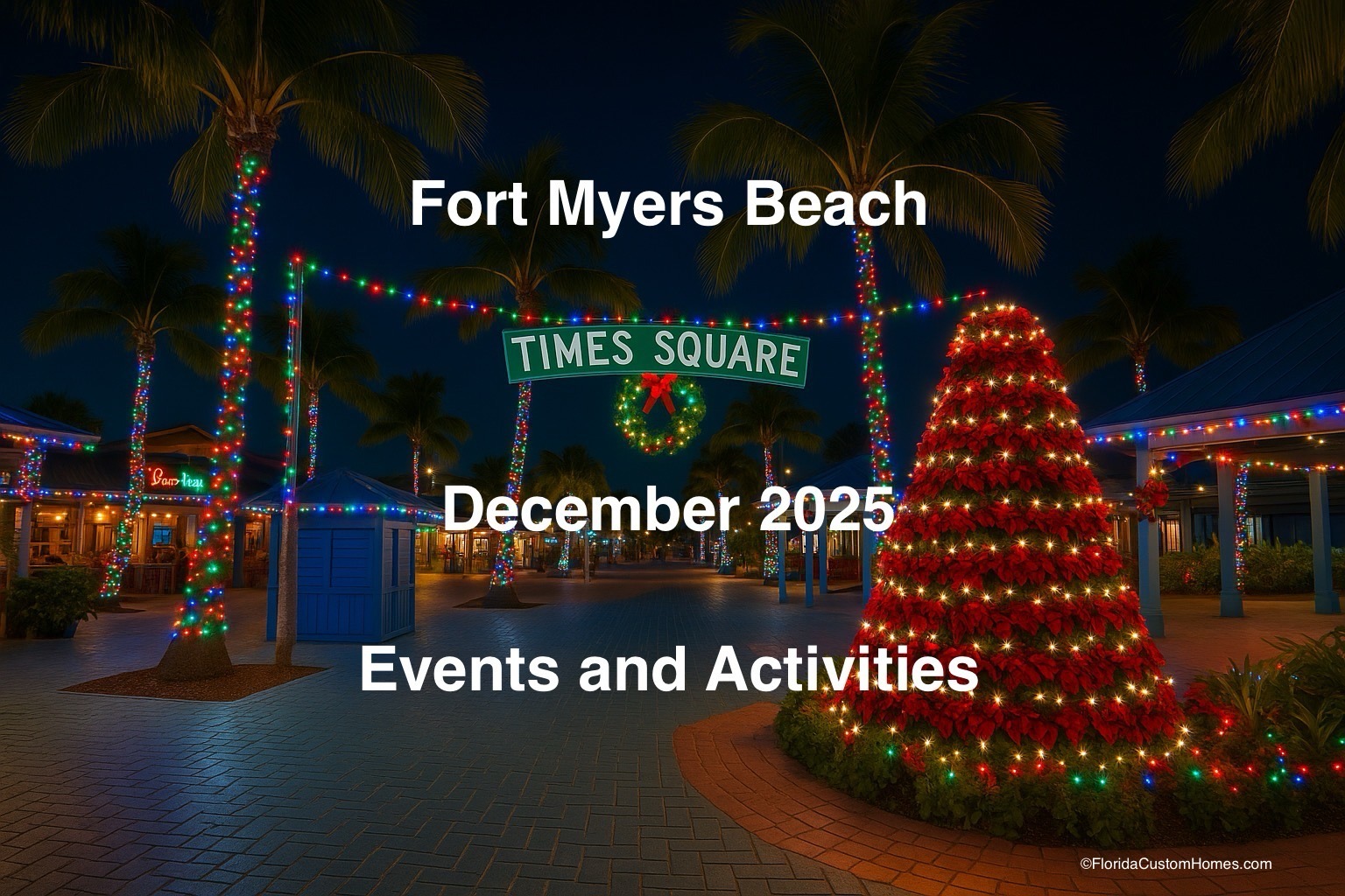 December 2025 Holiday Events on Fort Myers Beach, Florida