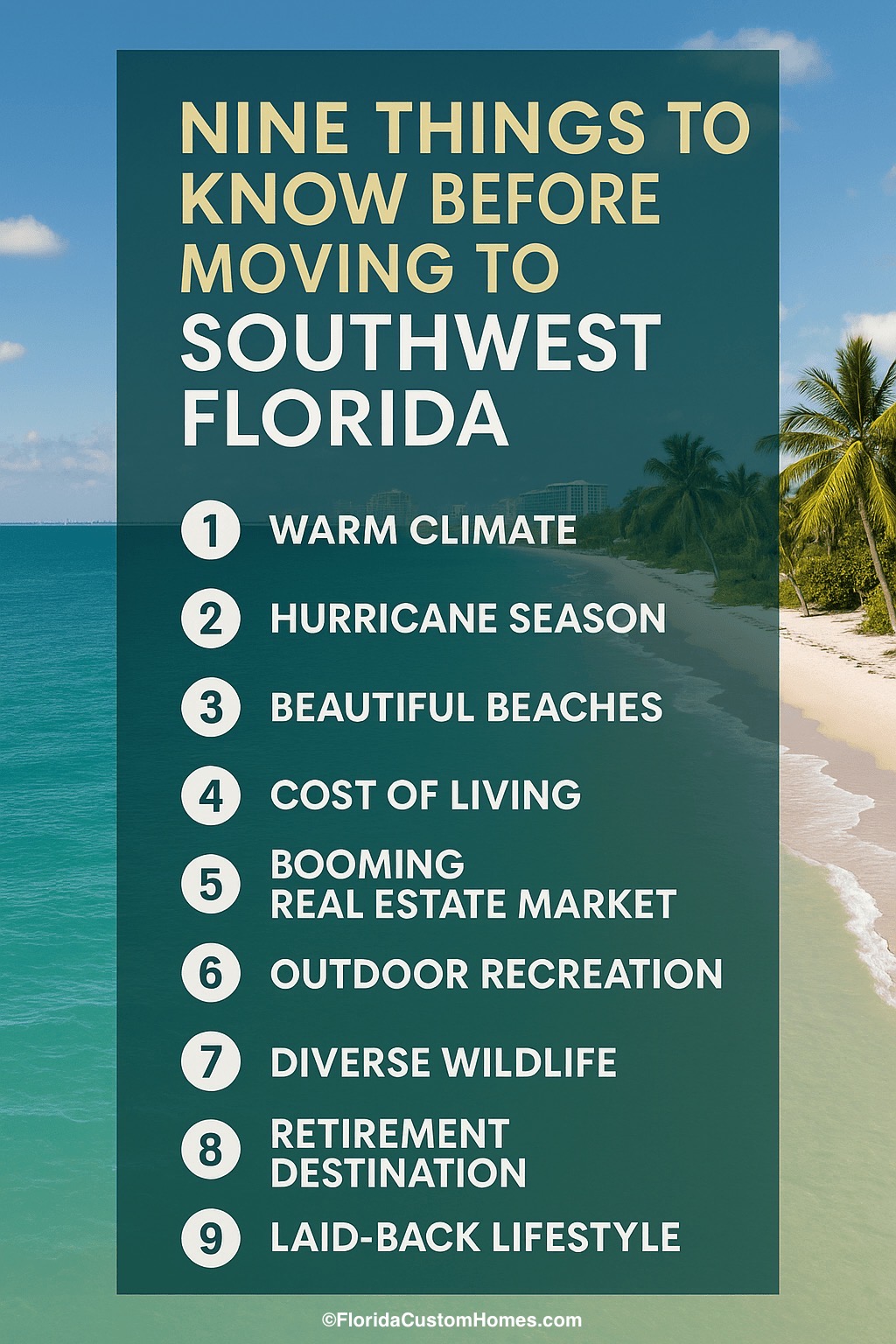 Nine Things to Know Before Moving to Southwest Florida 2025