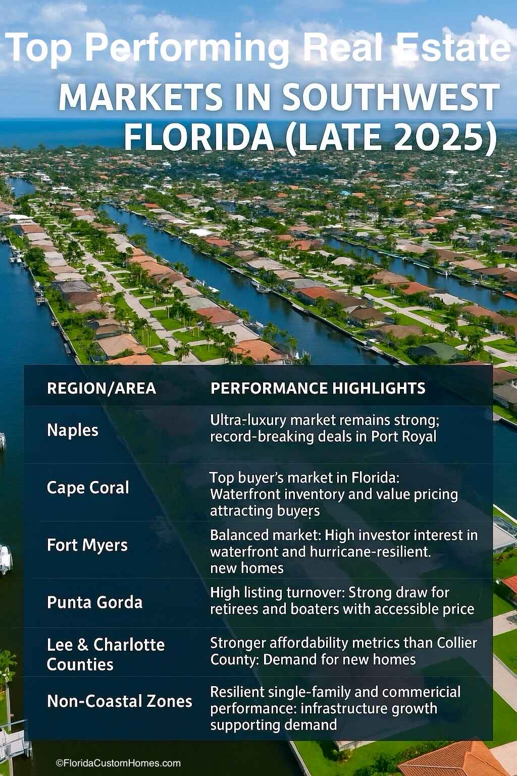 Top Performing Real Estate Markets in Southwest Florida – Late 2025 Update