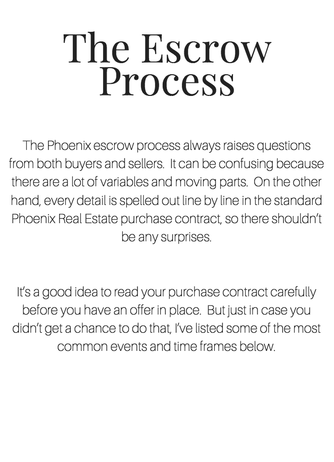 Escrow Process